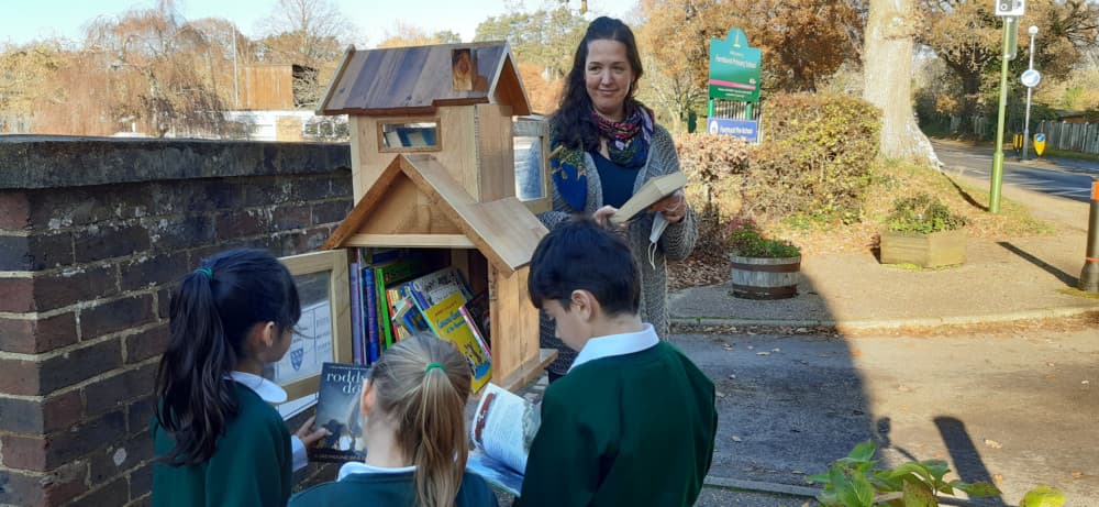 Community book box installed outside school | liphookherald.com